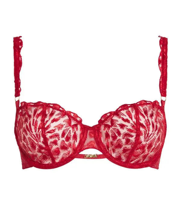 AUBADE Crazy In Love Half-cup Bra - Red