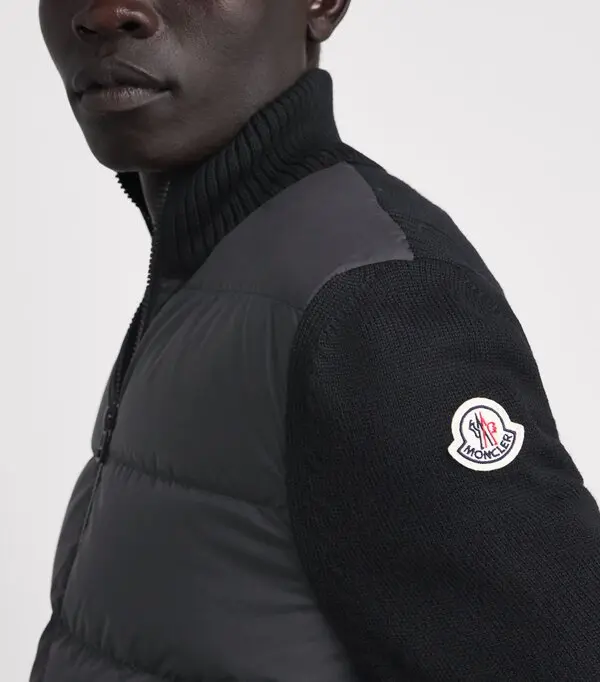 Moncler Down Hybrid Cardigan