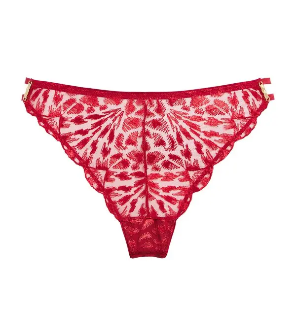 AUBADE Cotton Crazy In Love Tanga - Red