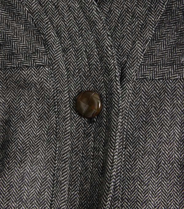 BLAZÉ MILANO Virgin Wool-blend Herringbone Coiba Jacket