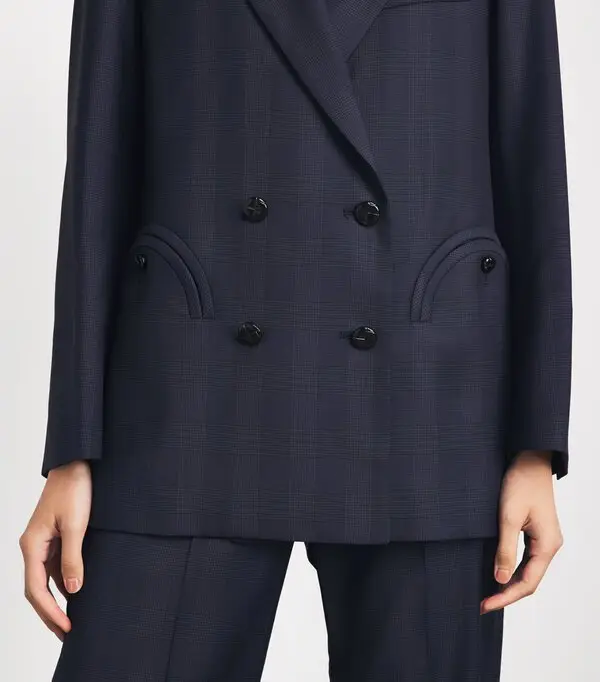 BLAZÉ MILANO Virgin Wool Aramis Everynight Double-breasted Blazer