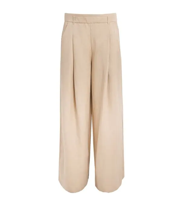 ME+EM Wide-leg Tailored Trousers - Neutral