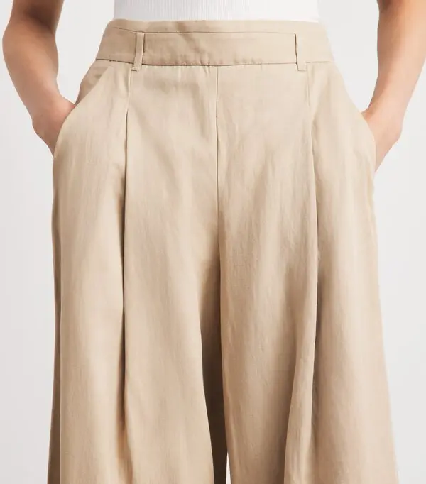 ME+EM Wide-leg Tailored Trousers