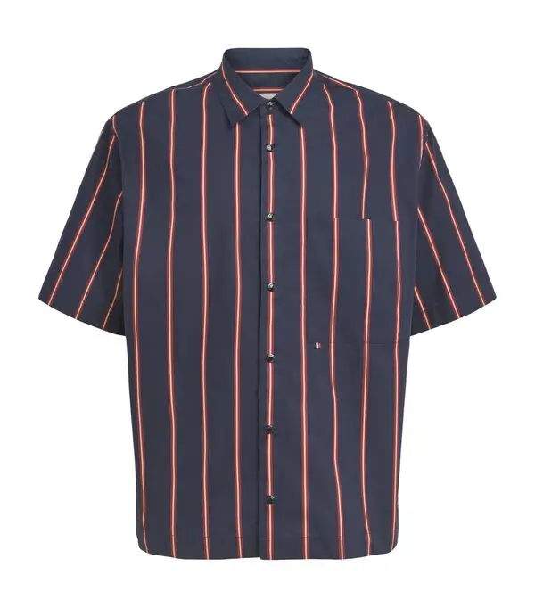Moncler Cotton Stripe Shirt - Blue