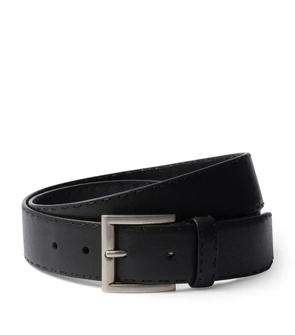 Prada Leather Antiqued Belt