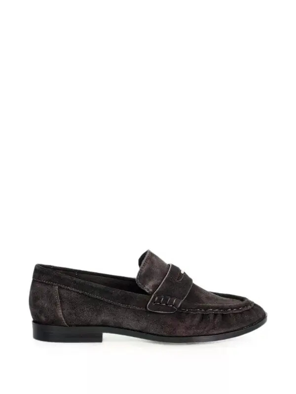 Dkny Dawes Suede Slip-on Loafers - Brown