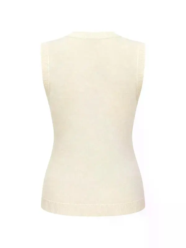 REFORMATION Marta Scoop-neck Sweater - Neutrals