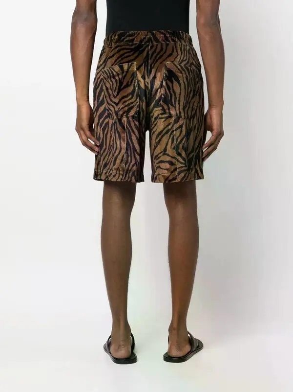 TOM FORD Zebra-print Cotton Shorts