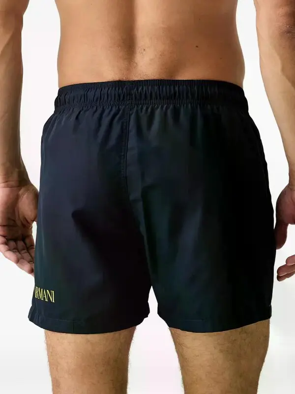 EA7 Logo-print Drawstring Swim Shorts