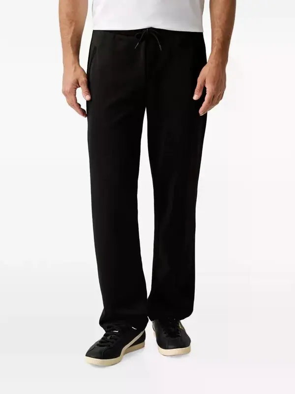 EA7 Logo-plaque Track Pants - Black