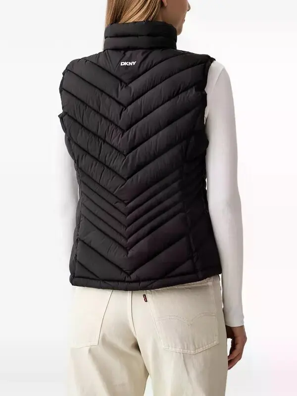 Dkny Chevron-quilted Gilet