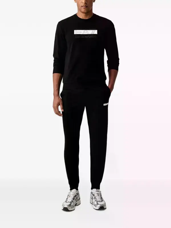 EA7 Logo-print Tracksuit - Black