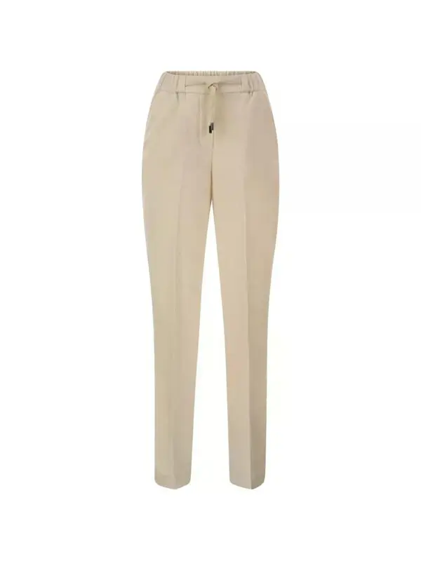 Peserico Drawstring-waist Tapered Trousers - Neutrals