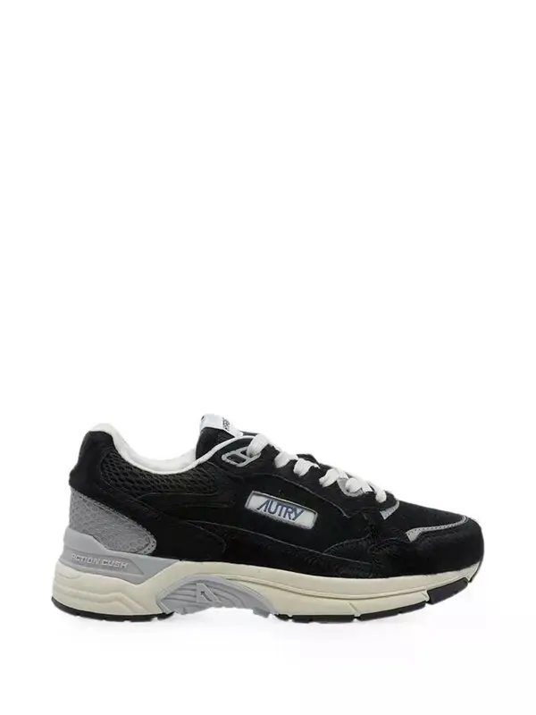 AUTRY Hyperway Panelled Leather Sneakers - Black