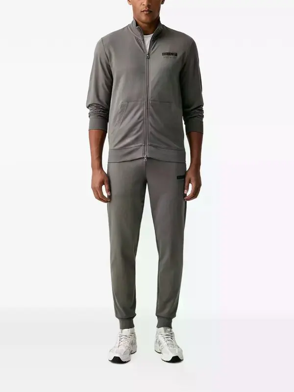 EA7 Logo-print Zip-up Sweater