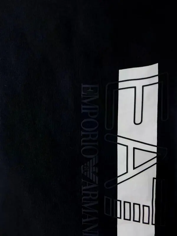 EA7 Logo-print Elasticated-waist Shorts