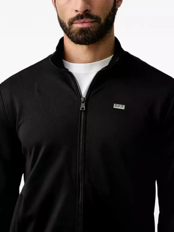 EA7 Logo-plaque Zip-up Sweater