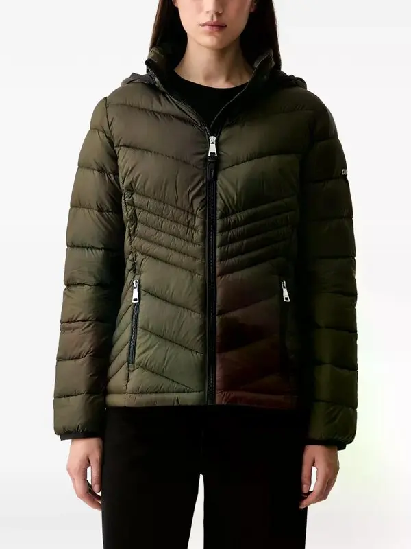 Dkny Hooded Quilted Jacket