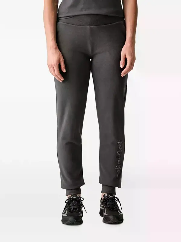 EA7 Logo-print Elasticated-waist Track Pants