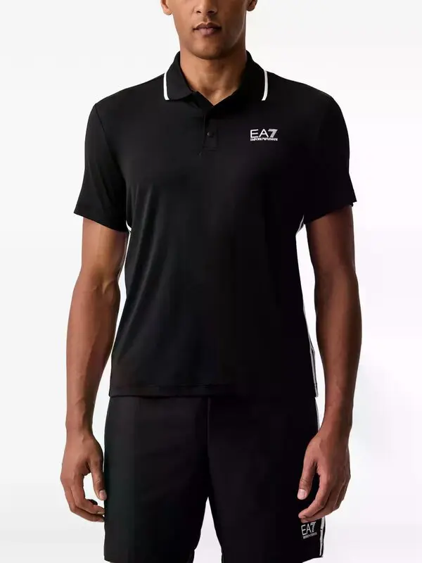 EA7 Ventus7 Logo-print Polo Shirt