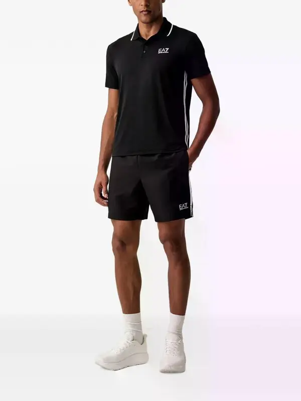 EA7 Ventus7 Logo-print Polo Shirt