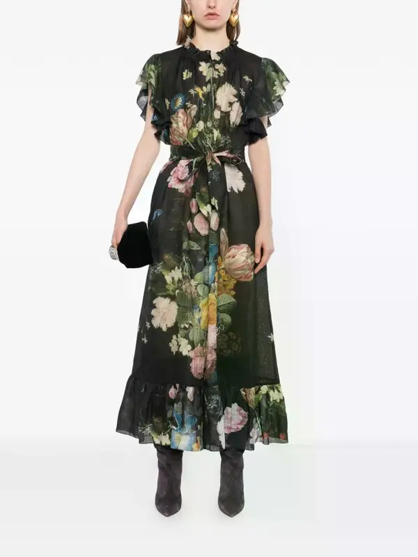 Cynthia Rowley Portofino Maxi Dress With Floral Print