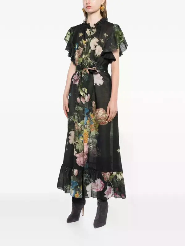 Cynthia Rowley Portofino Maxi Dress With Floral Print
