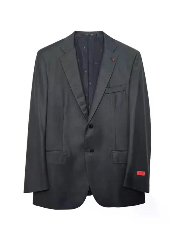 Isaia Textured Two-button Blazer
