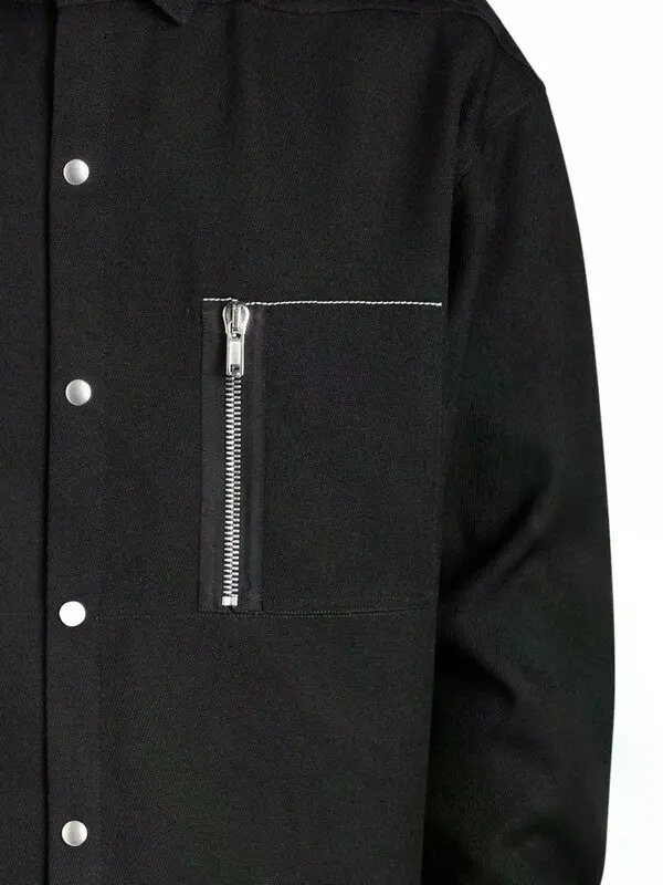 Rick Owens Studded Zip-detail Shirt