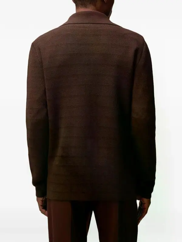 RETORI Structured-knit Interlock-stitch Cardigan