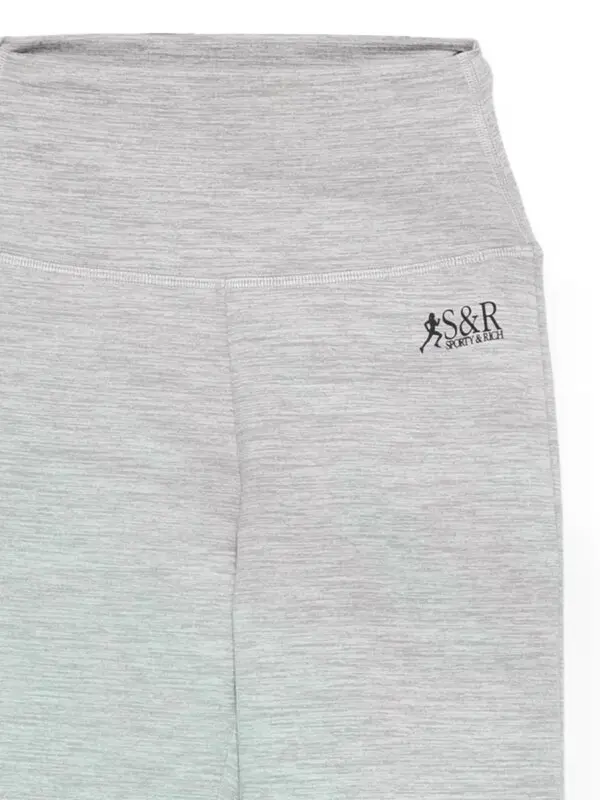 SPORTY & RICH Logo-print Flared Leggings