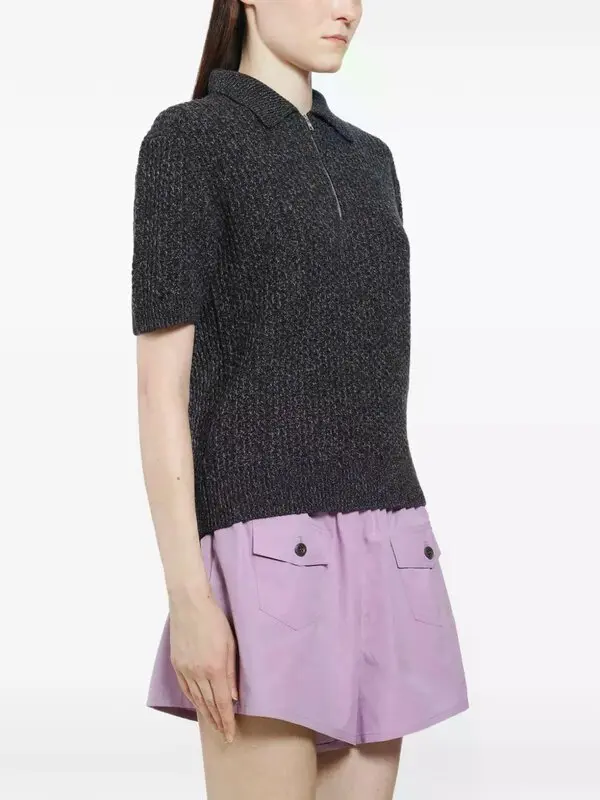 Prada Quarter-zip Knit Sweater