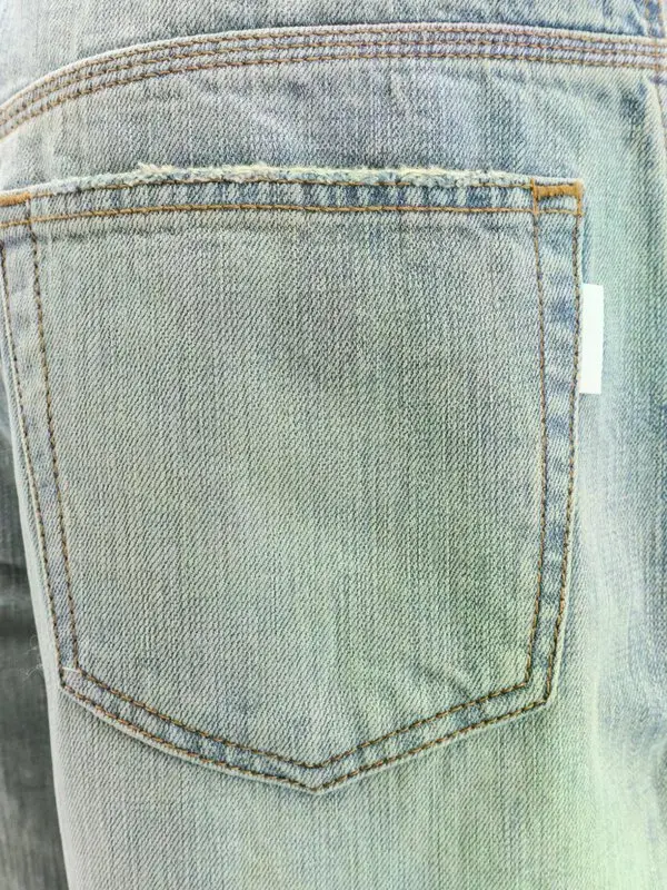 NUMERI Faded Straight-leg Jeans