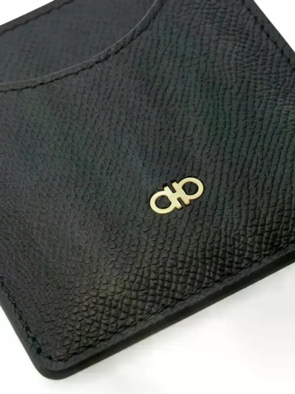 FERRAGAMO Micro Gancini Business Card Holder