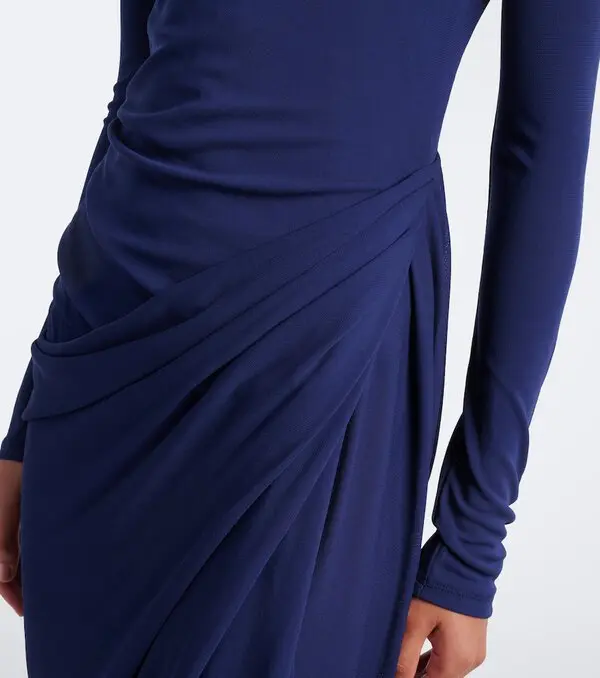 Erdem Draped Jersey Midi Dress