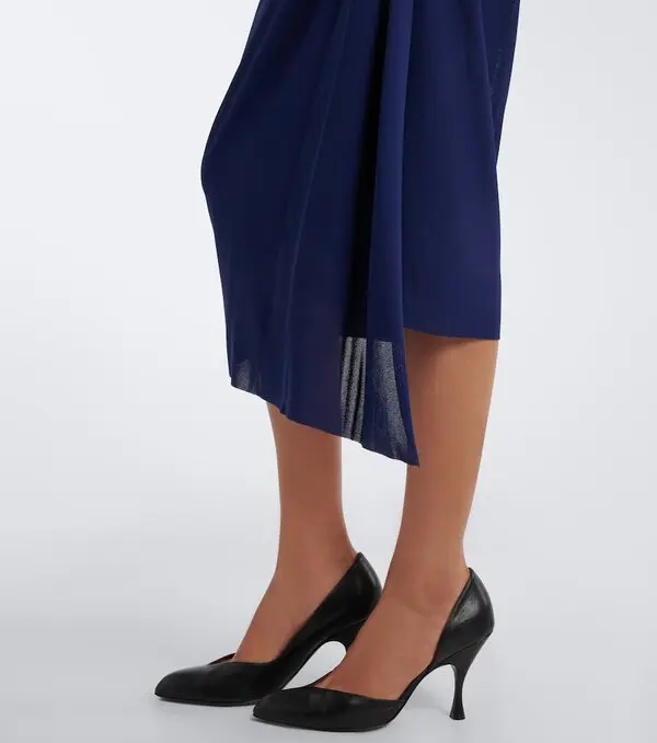Erdem Draped Jersey Midi Dress