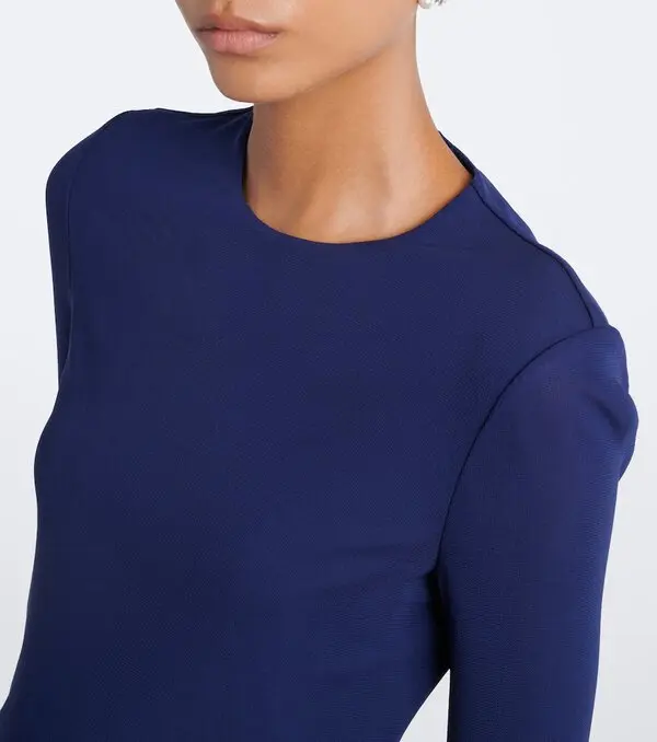 Erdem Draped Jersey Midi Dress