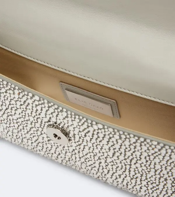 Elie Saab Embellished Suede Clutch