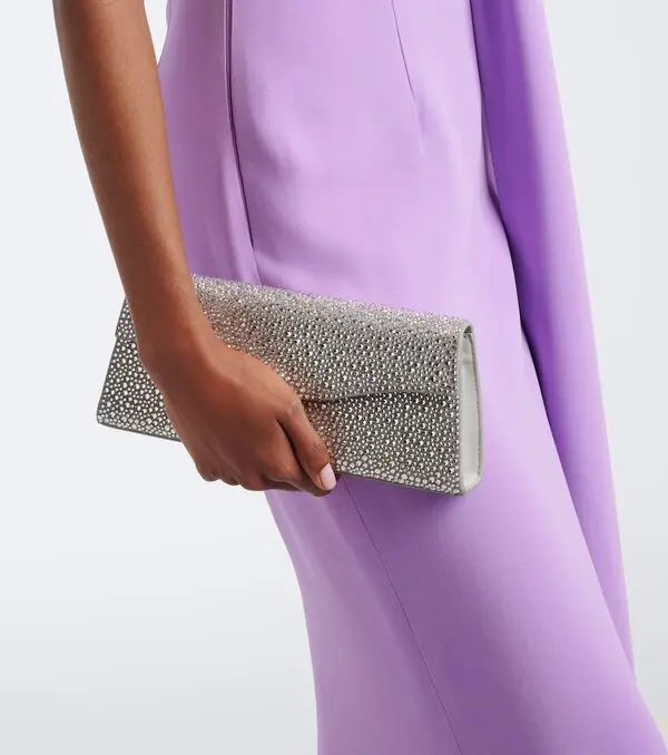 Elie Saab Embellished Suede Clutch