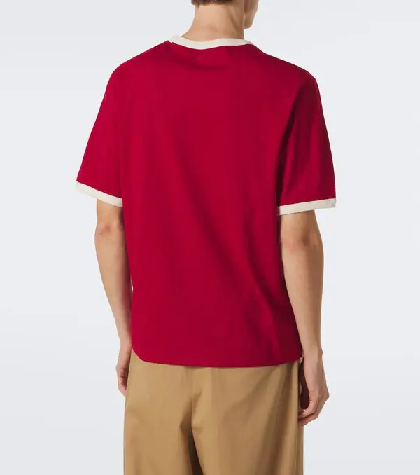 AMI Paris De Cour Cotton Jersey T-shirt - Red
