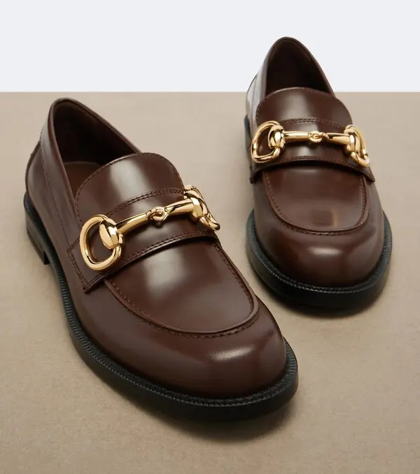 Gucci Boulevard Leather Penny Loafers