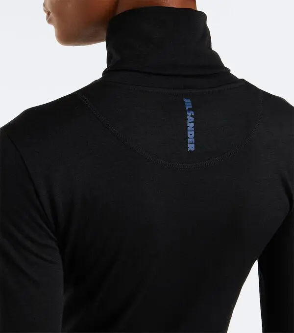 JIL SANDER Jersey Turtleneck Top