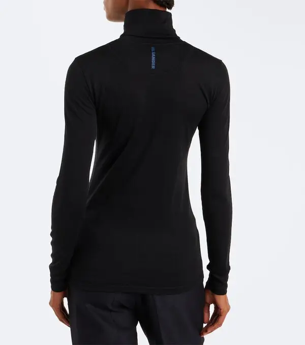 JIL SANDER Jersey Turtleneck Top
