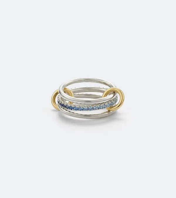 SPINELLI KILCOLLIN Tigris Sterling And 18kt Gold Ring With Sapphires - Silver