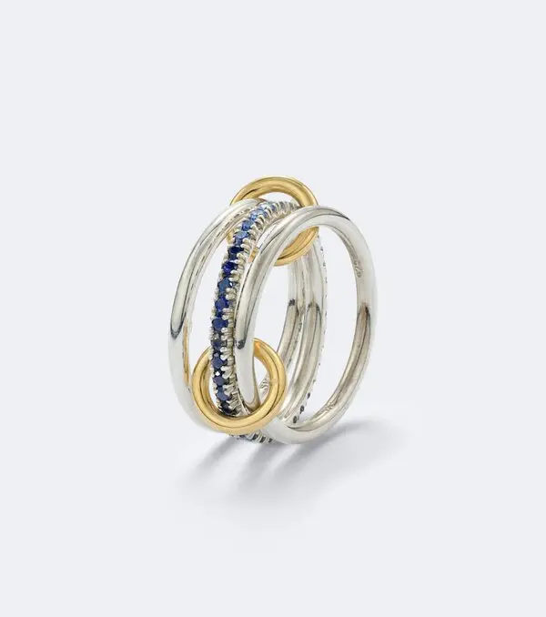 SPINELLI KILCOLLIN Tigris Sterling And 18kt Gold Ring With Sapphires