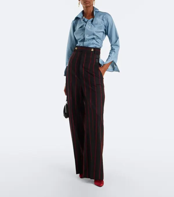 VIVIENNE WESTWOOD Cotton Poplin Shirt - Blue