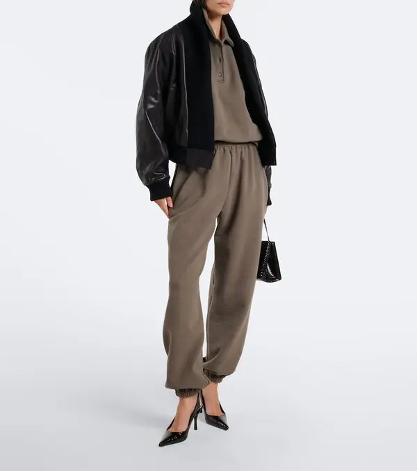 Magda Butrym Cotton-blend Sweatpants - Grey
