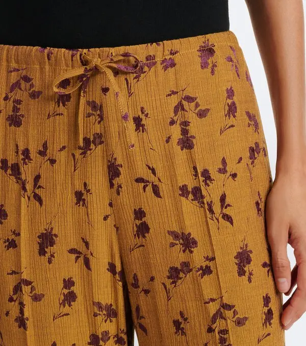 Dries Van Noten Floral Wide-leg Pants