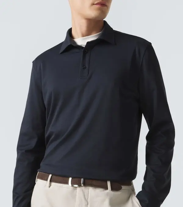 Agnona Cotton And Silk Polo Shirt
