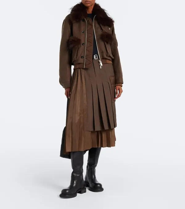 Sacai Wool Blouson Jacket